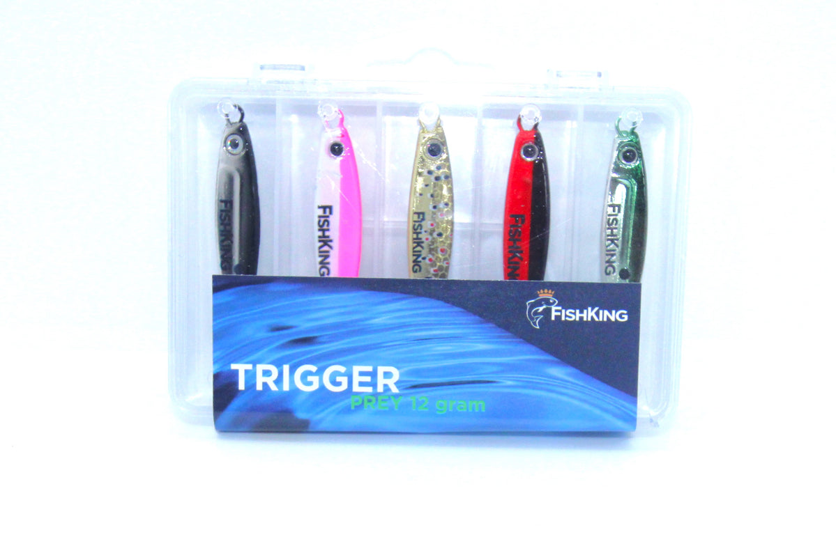 Pakketilbud Trigger Prey original, 12 gram. 5 sluker+10 slukhemper + s ...